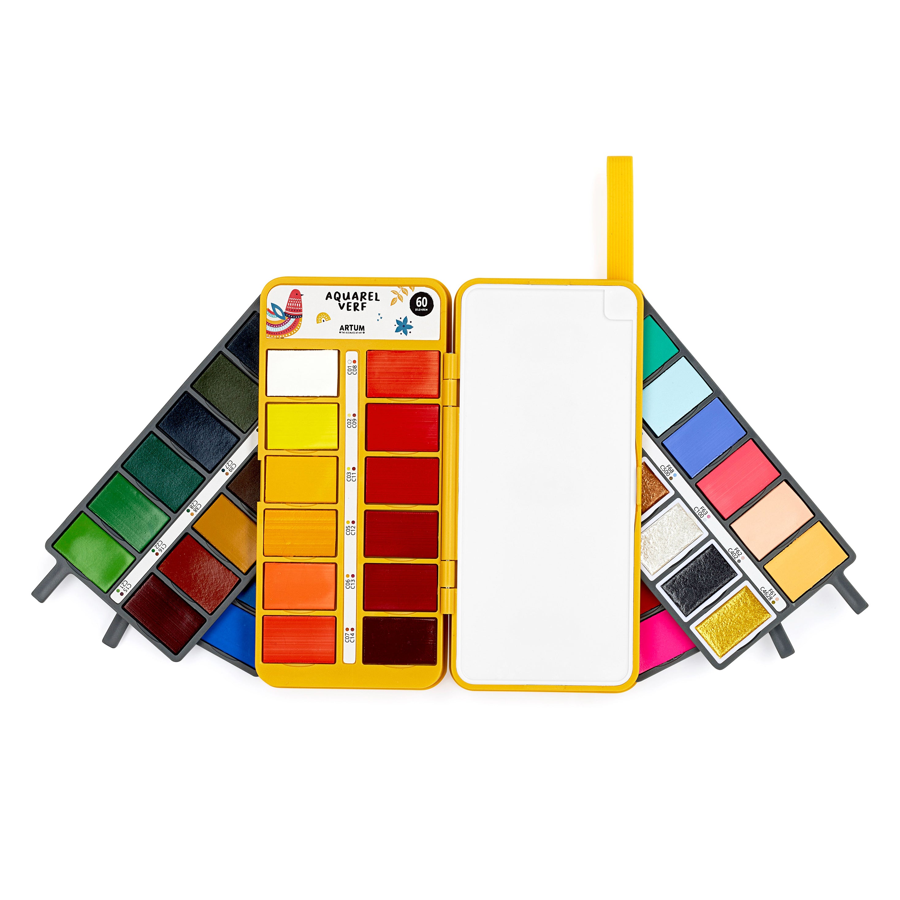 Aquarelverf Set met 60 Kleuren – Artum